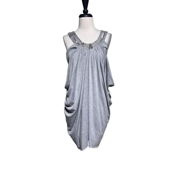 Costa Blanca | Dresses | Costa Blanca Gray Embellished Knit Togastyle ...